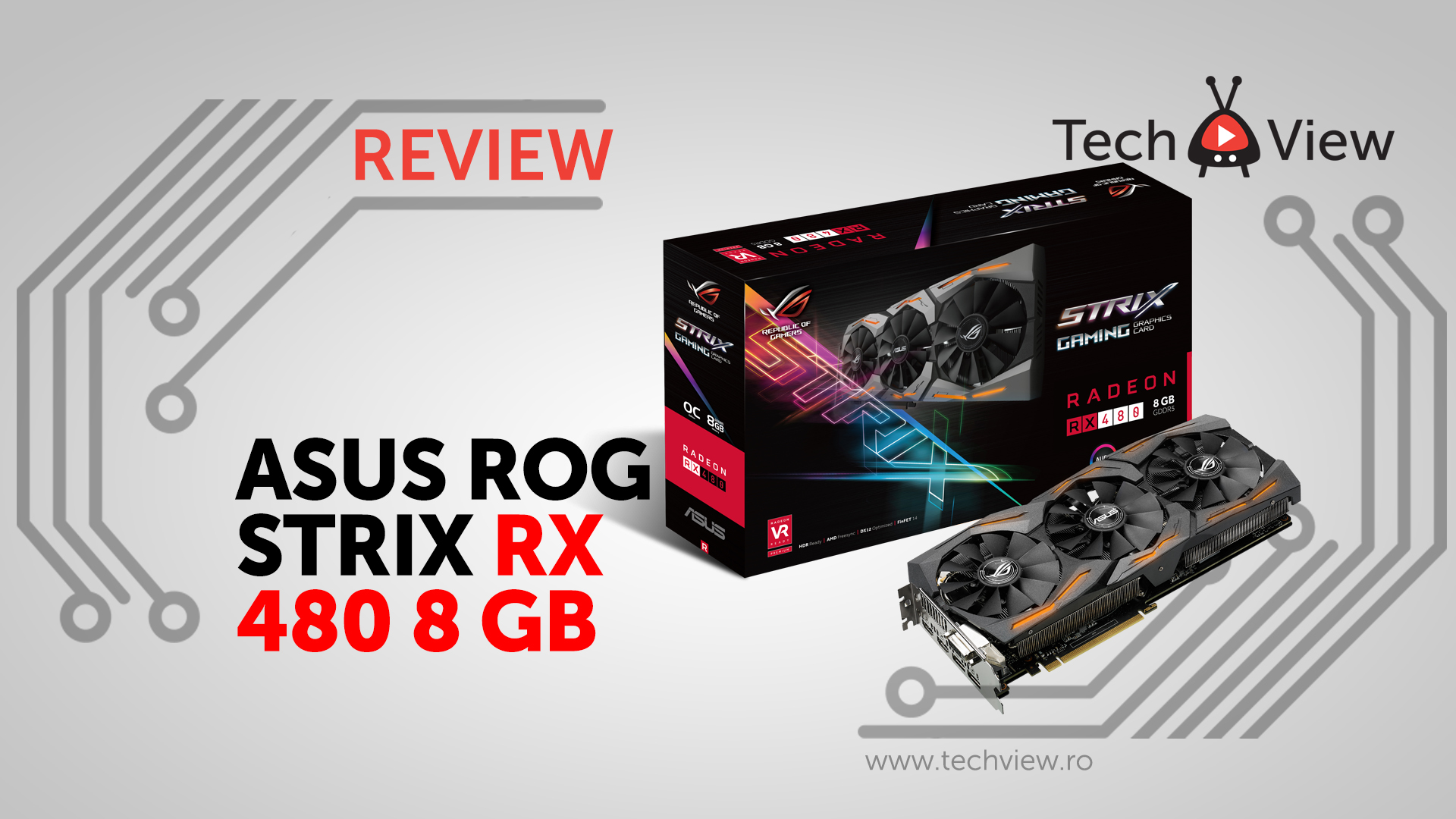 ASUS ROG STRIX RX 480 Review Placa video - TechView
